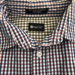 Matix Clothing Company | Shirts | Mens Matix Gingham Slim Fit Shirt ...